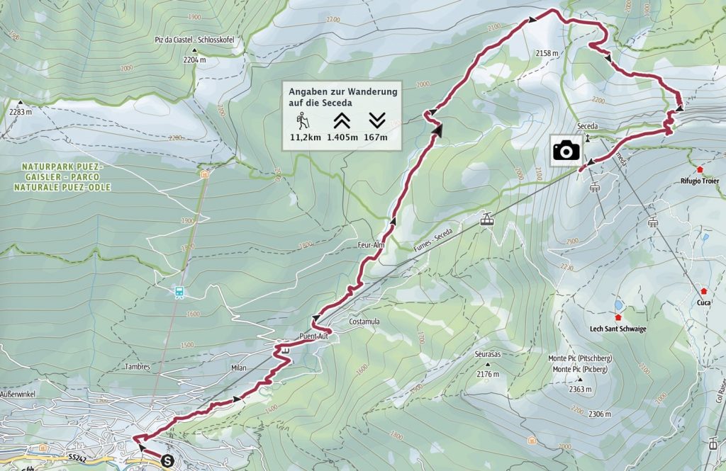 Seceda Alm | Fotospots Dolomiten | BinMalKuerzWeg